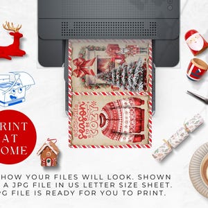 Christmas Junk Journal Kit - Peppermint Candy Cane Digital Scrapbook ...