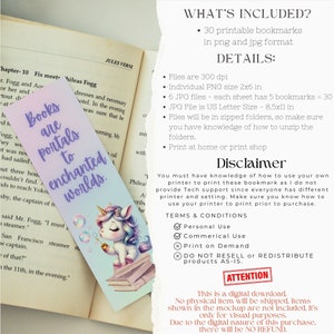 Printable Unicorn Bookmarks Unicorn Gifts Printable Unicorn Unicorn ...