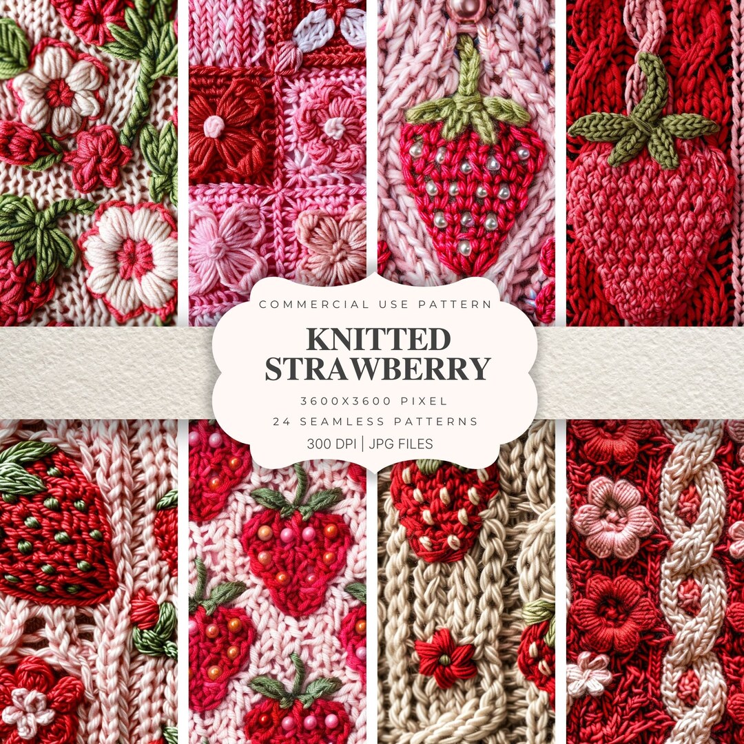 3D Summer Fruits Granny Square Faux Embroidery Seamless , Colorful ...