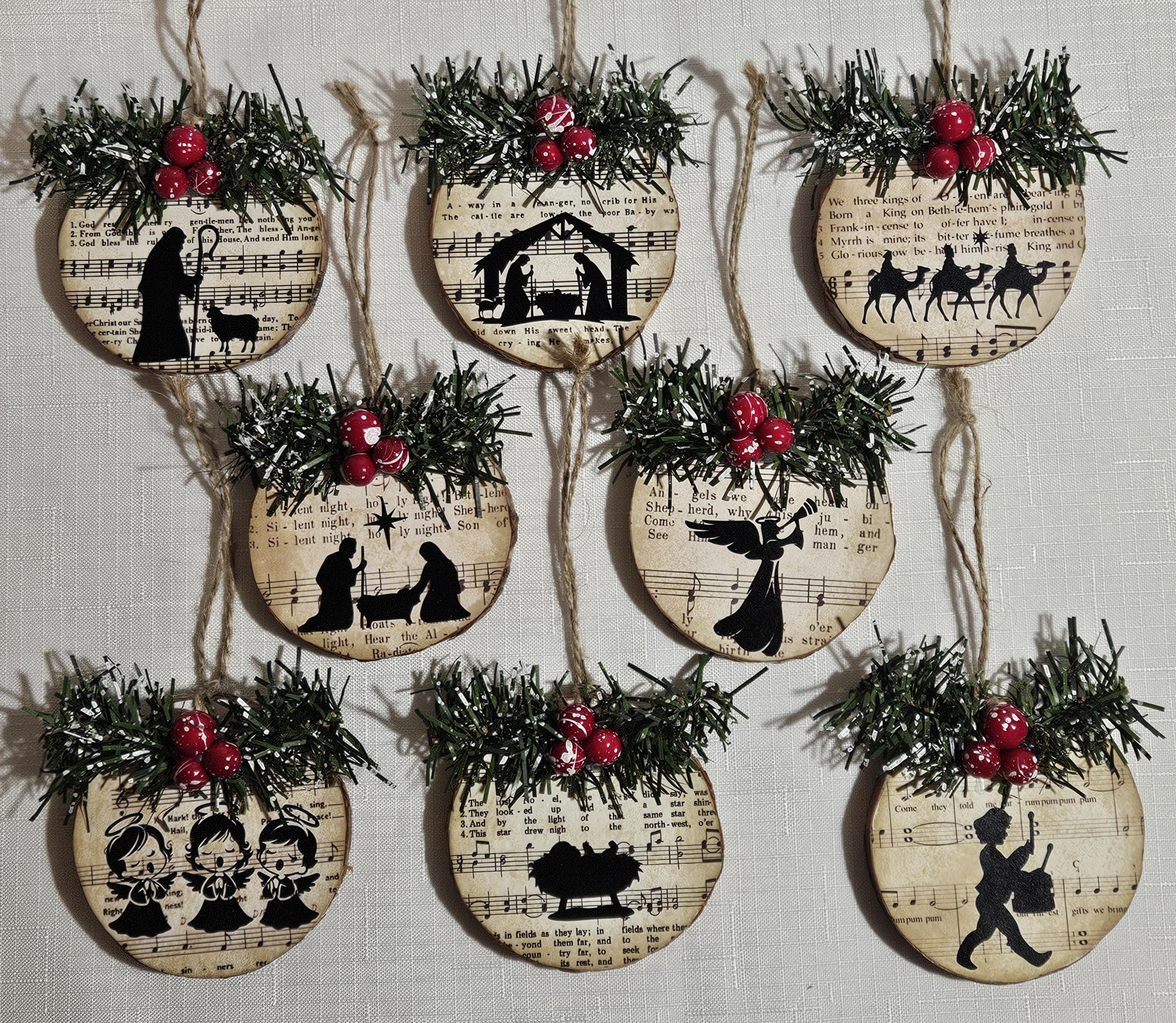 Christmas Sheet Music Ornaments - Etsy