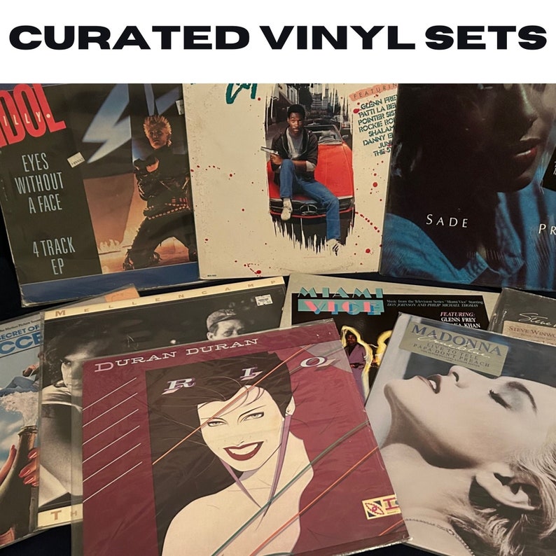 Curated 80's Vinyl Set | Handpicked Record Collections | Gifts for 80's ...