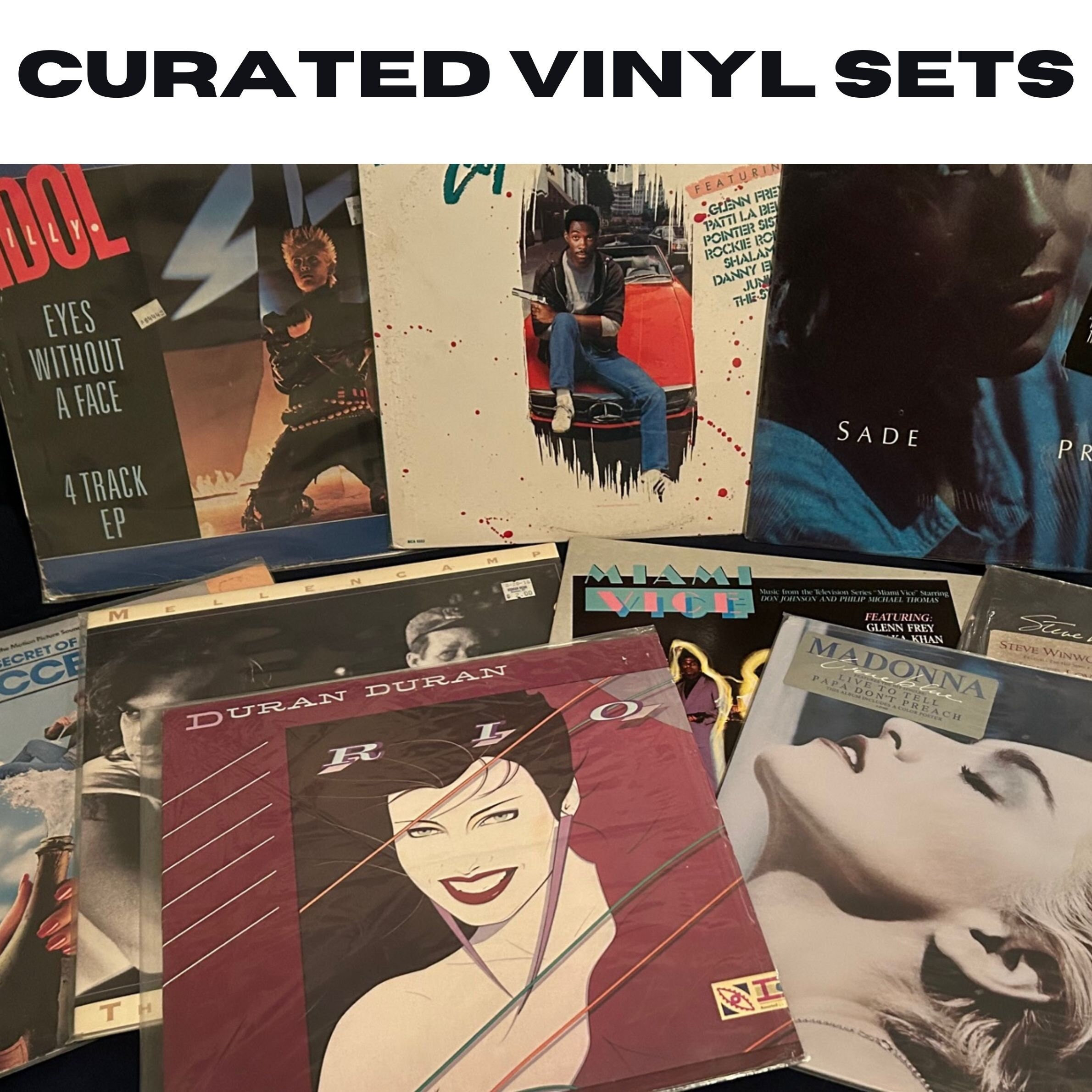 Curated 80's Vinyl Set | Handpicked Record Collections | Gifts for 80's ...