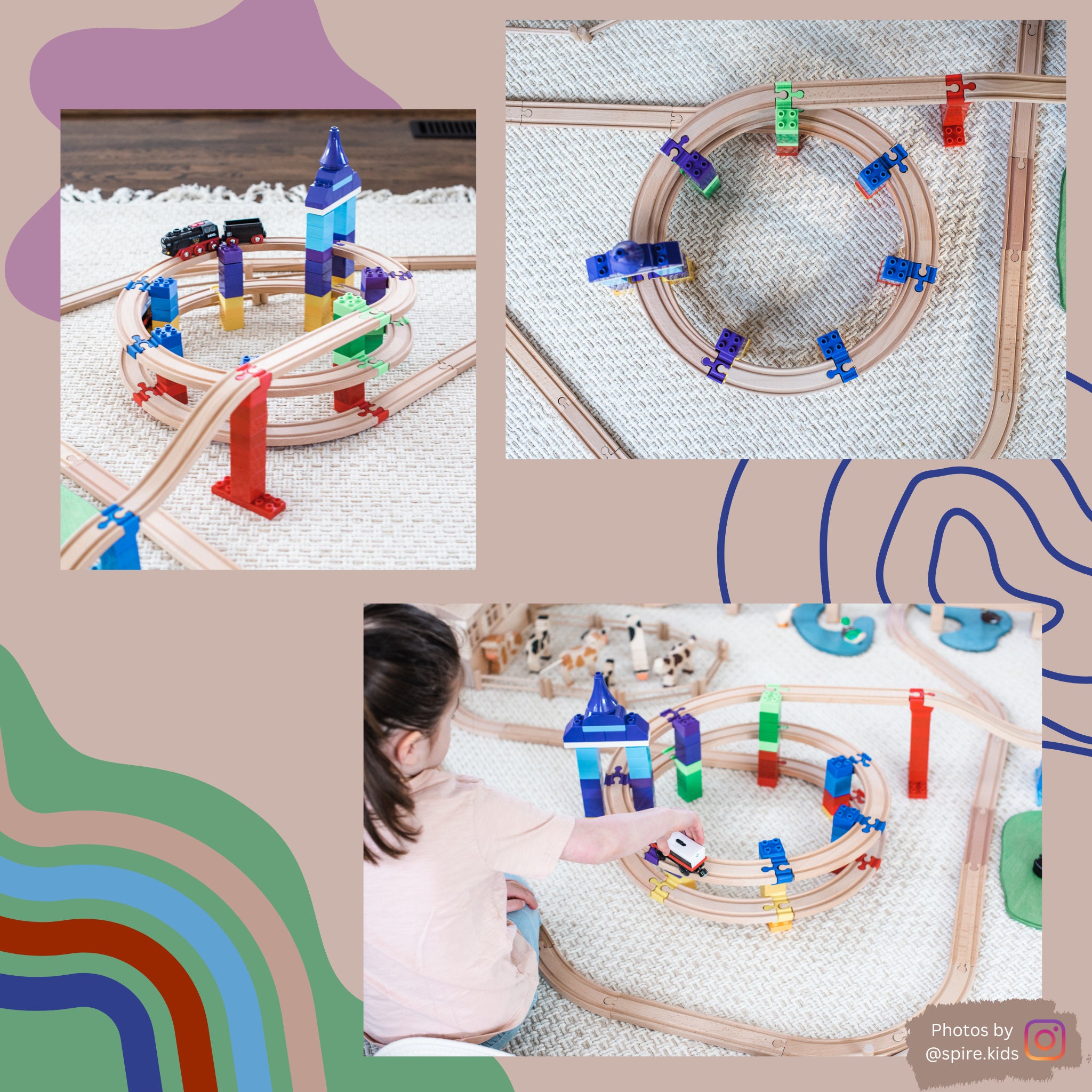 Spiral Mountain 80pc Brio Compatible thomas Track train Track ...