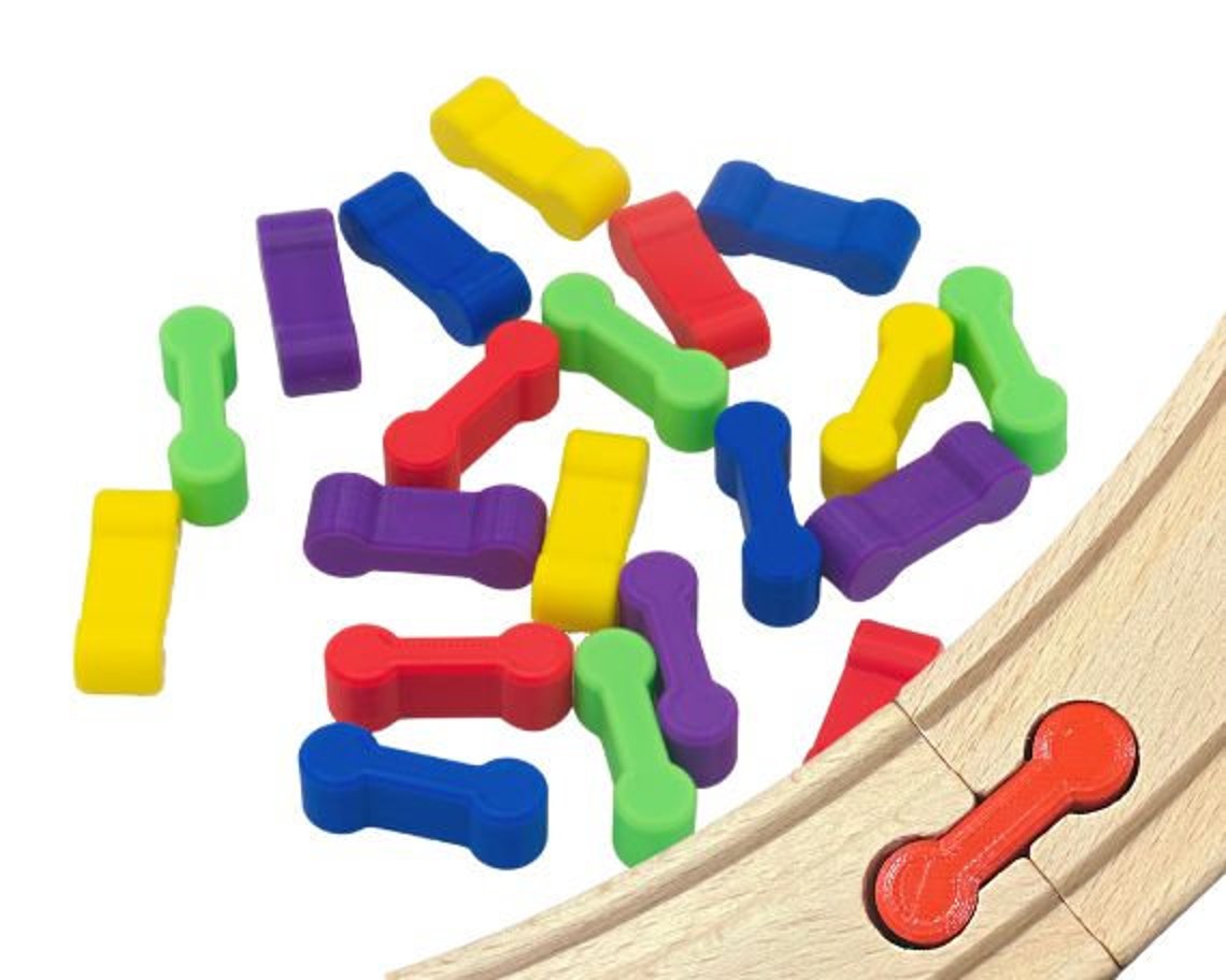 20-pack Dog Bone Connectors for Wooden Train Track - Etsy