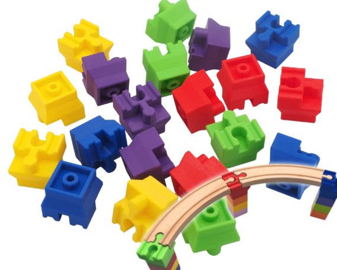 20-pack Single Connectors for Wooden Train Track Railway | Track ...