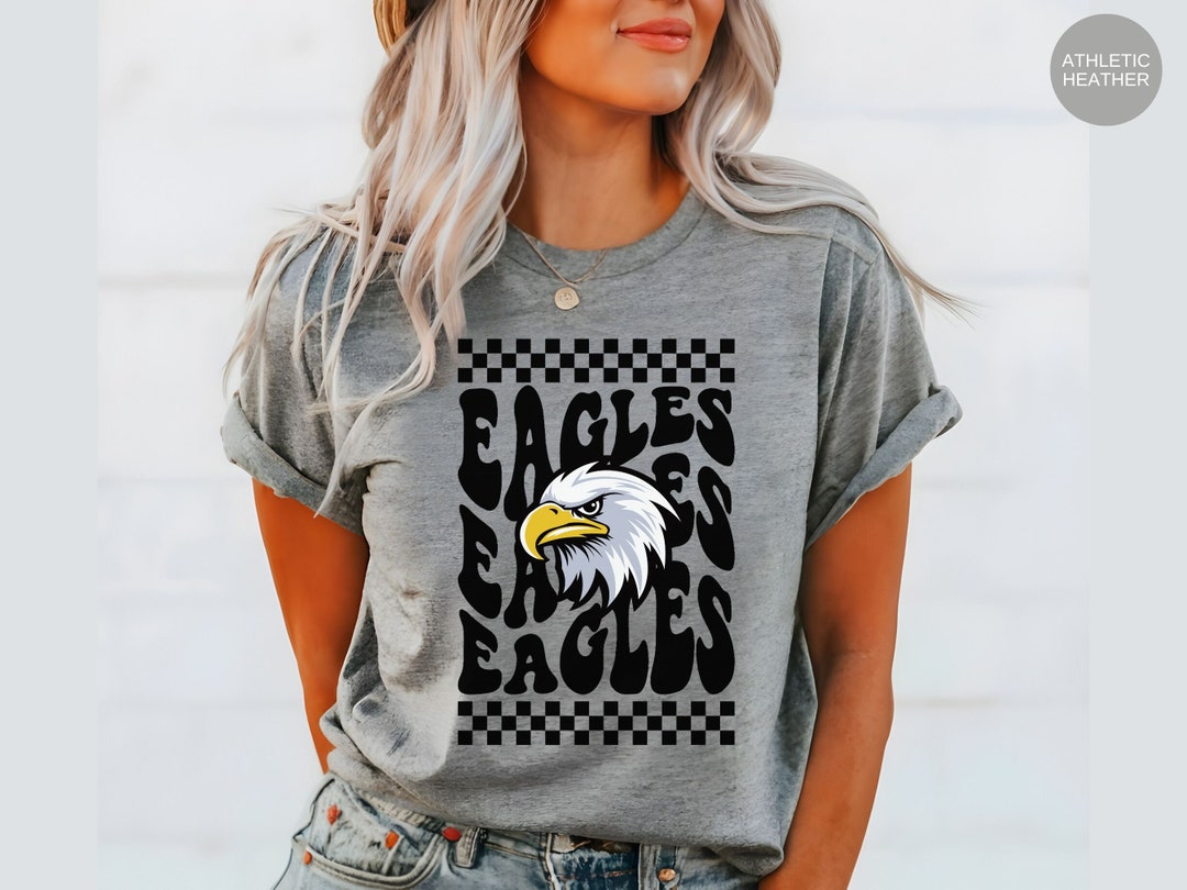 Eagles Shirt, Eagles Team T Shirt, Eagles School Pride Tee, Retro School Spirit Tshirt, Mom ...