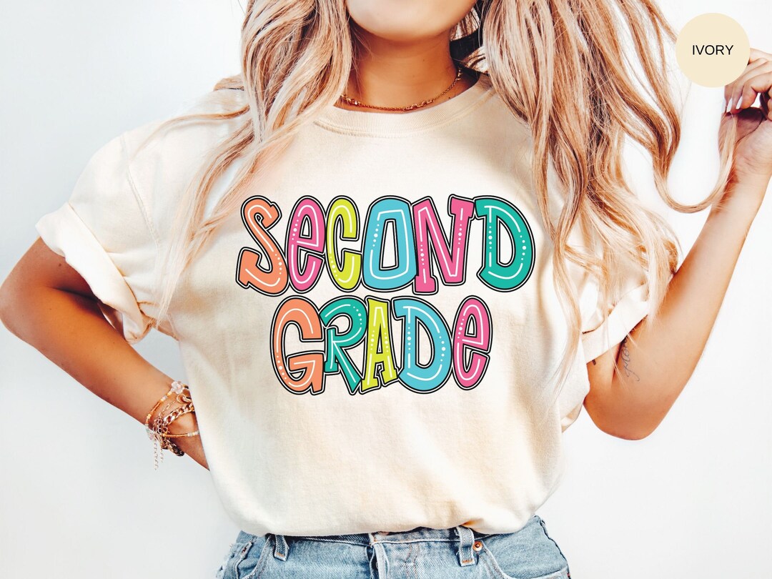 Second Grade Shirt, 2nd Grade T Shirt, Comfort Colors, 2nd Squad ...