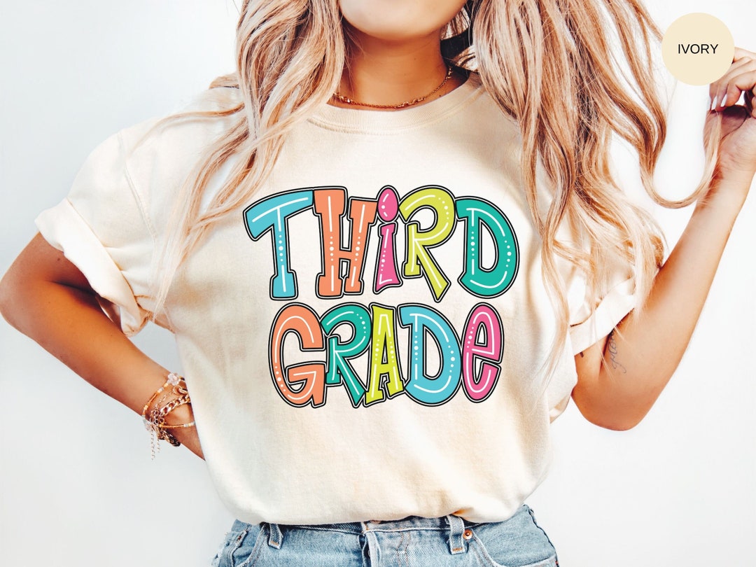 Third Grade Shirt, 3rd Grade T Shirt, Comfort Colors, 3rd Squad Tee ...