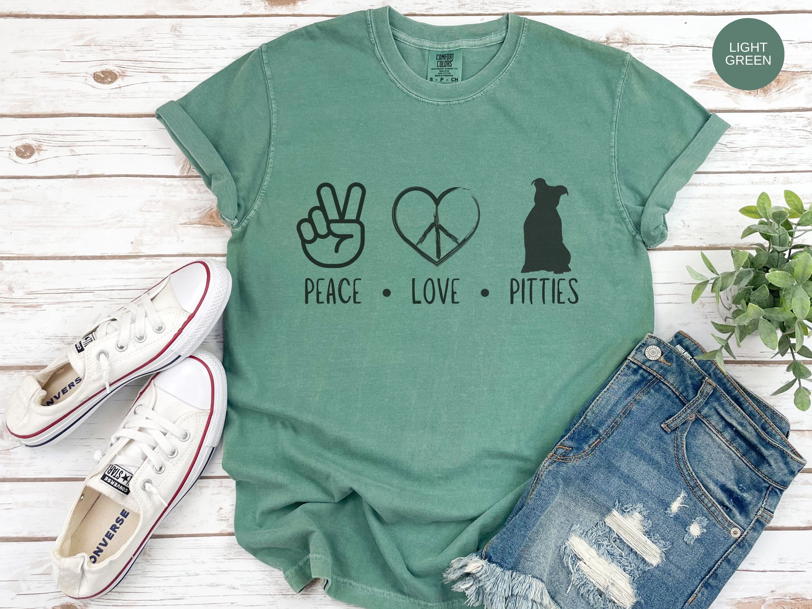 Pittie T-shirt, Pit Bull, COMFORT COLORS, Pitbull, Dog Mama Shirt, Dog ...