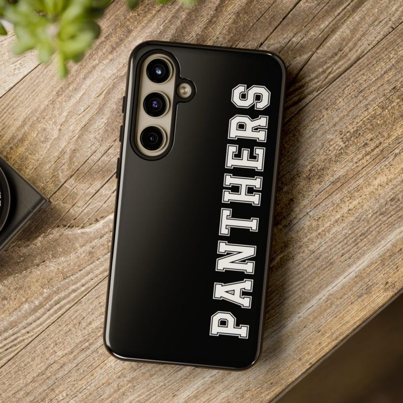 Panthers Phone Case, Black Tough Cover, School Sports Mascot, Iphone ...