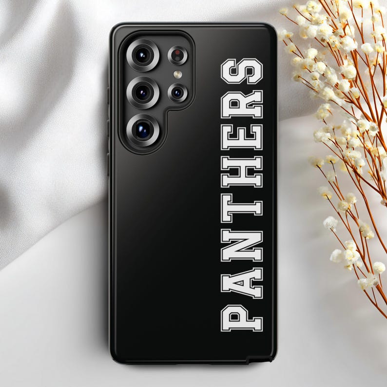 Panthers Phone Case, Black Tough Cover, School Sports Mascot, Iphone ...