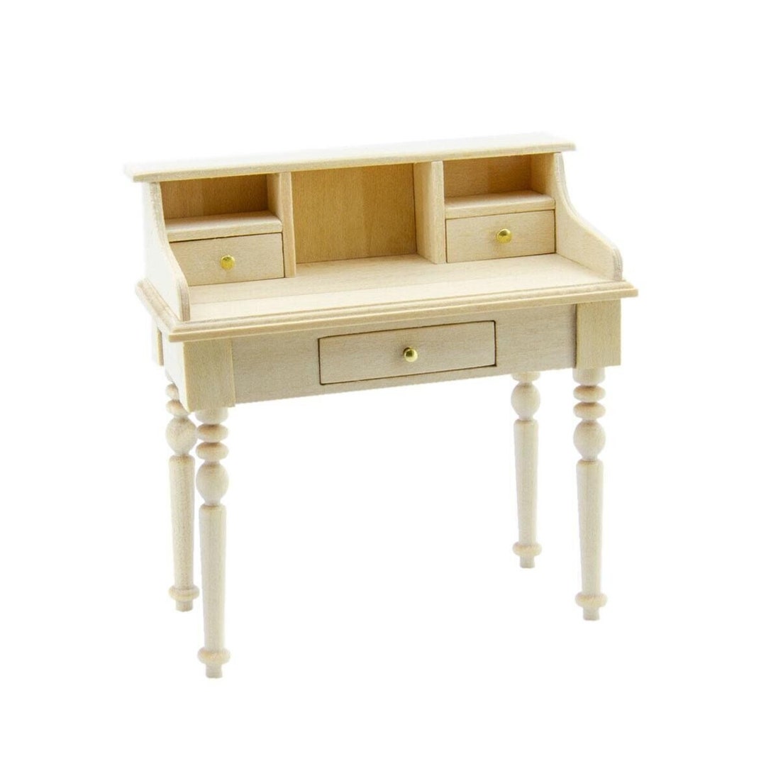 New Console Table Square Desk Wall Table Table Secretary Wood Untreated ...