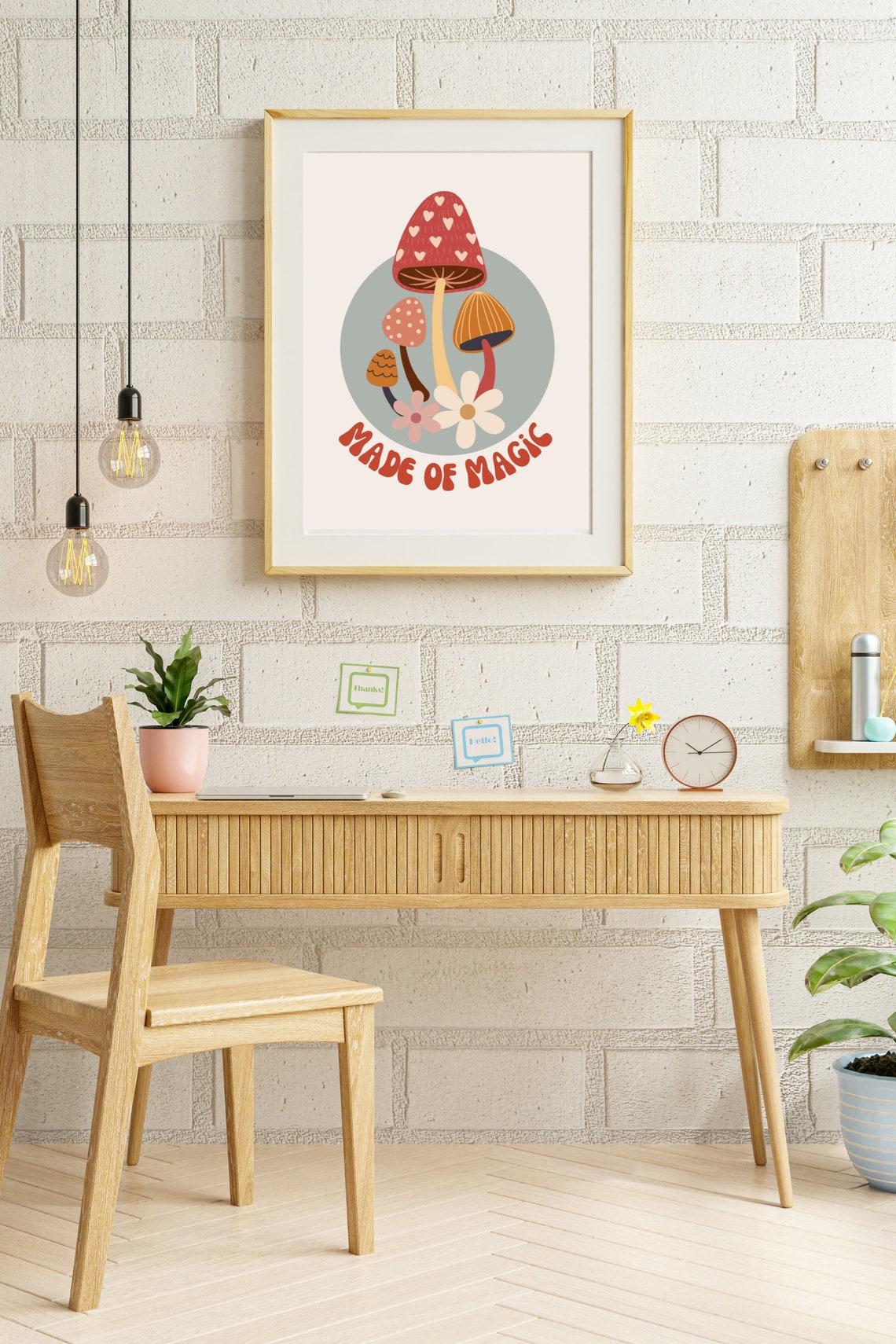 Made of Magic Mushroom Poster Digital Download | Mushroom Art Print ...