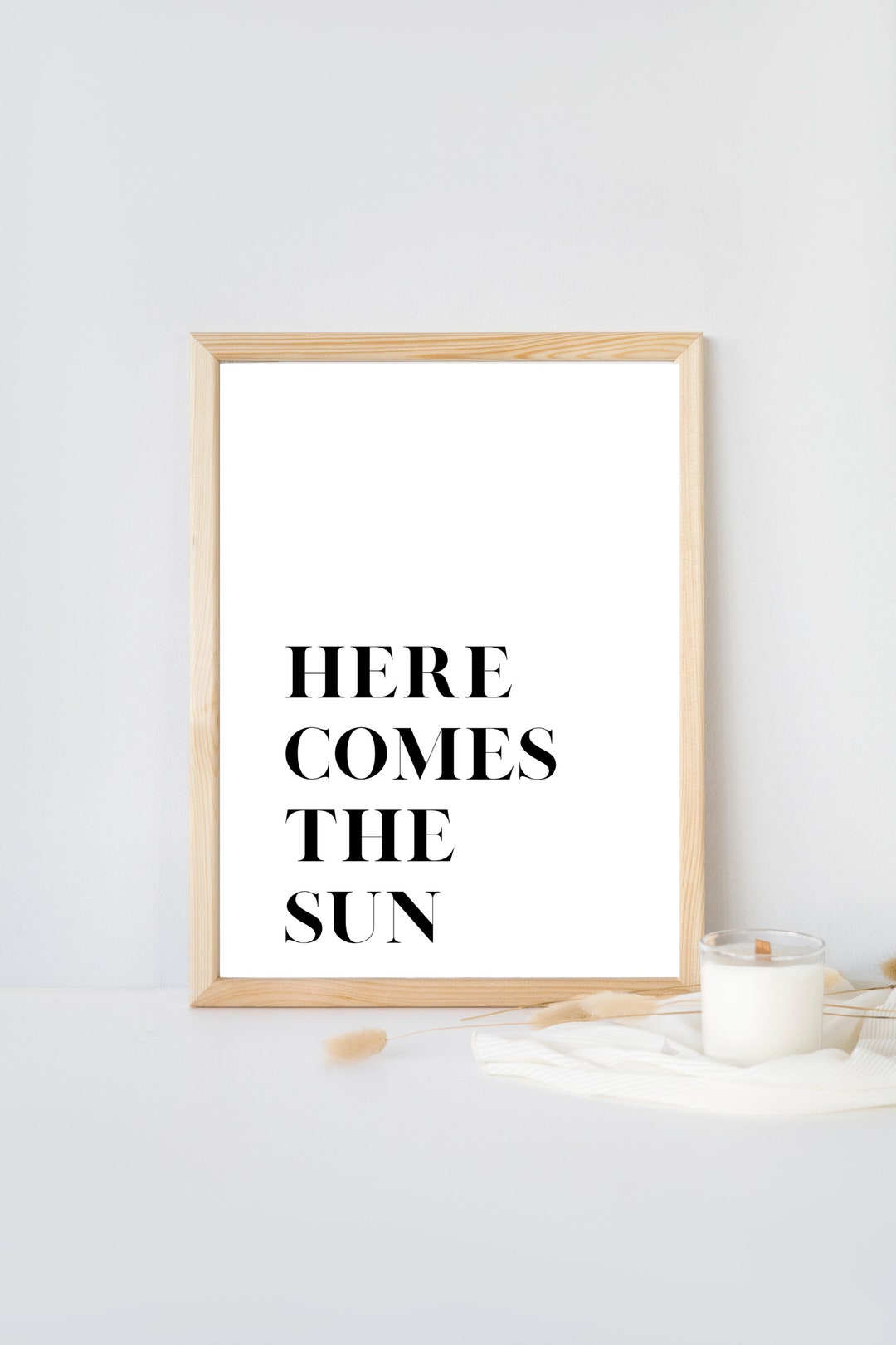 Here Comes the Sun, Poster, Digital Download | Retro Art Print ...