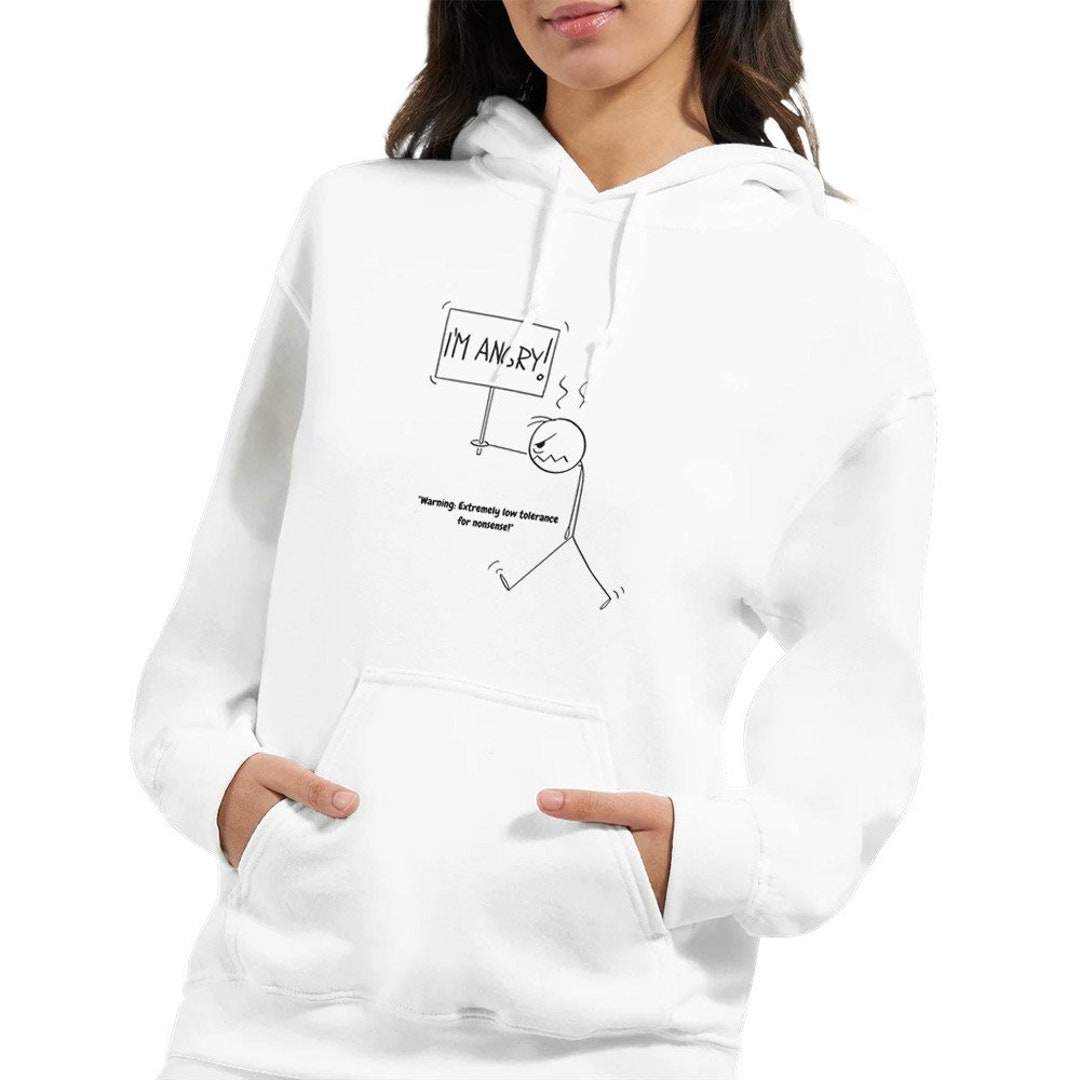 Stick Figure Hoodie, Angry Stick Figure, Stickman Hoodie, Birthday Gift ...