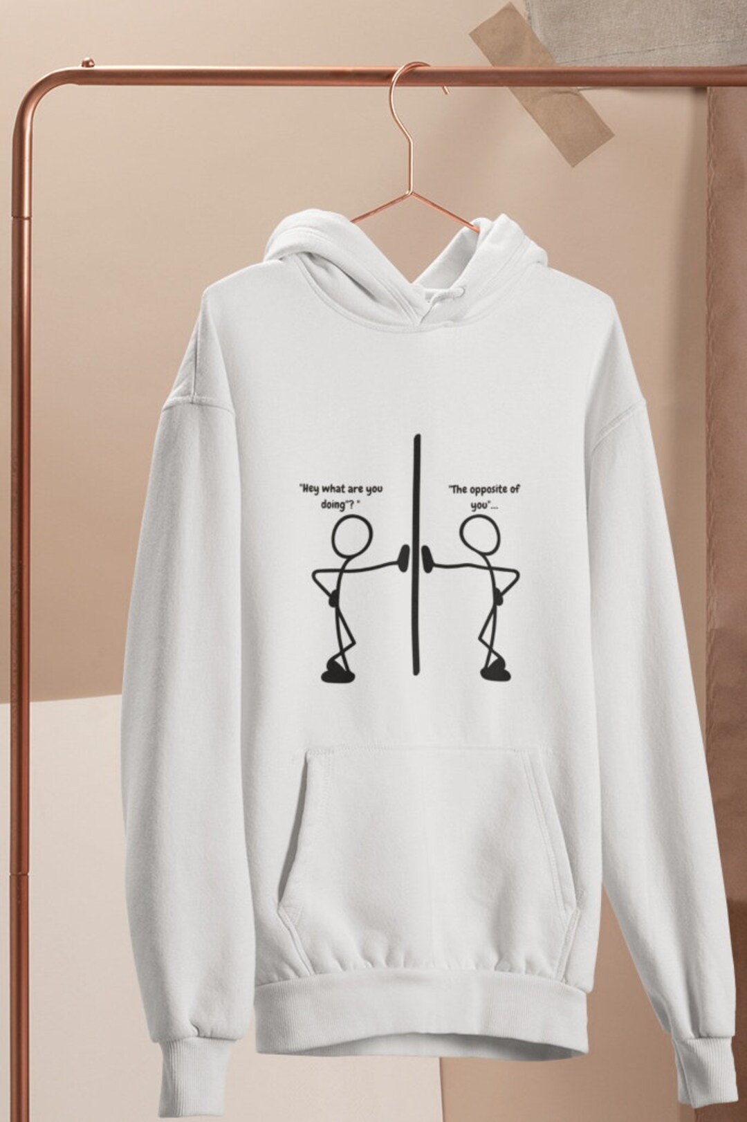 Stickman Hoodie, Funny Stick Figure Hoodie, Punny Dad Sweater, Unisex ...