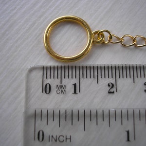 Round Toggle Clasp Extension Chain for a Necklace or Bracelet, Chain ...