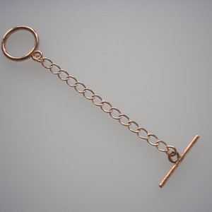 Round Toggle Clasp Extension Chain for a Necklace or Bracelet, Chain ...