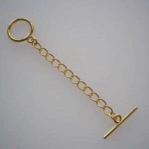 Round Toggle Clasp Extension Chain for a Necklace or Bracelet, Chain ...