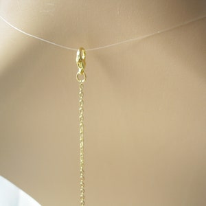 Simple Dainty Crystal Clip on Back Chain, Bridal Backdrop Attachment ...