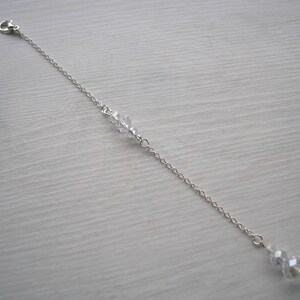 Simple Dainty Crystal Clip on Back Chain, Bridal Backdrop Attachment ...