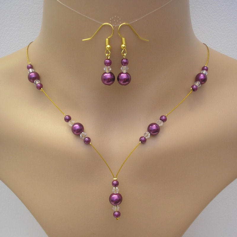 Purple Jewelry - Etsy