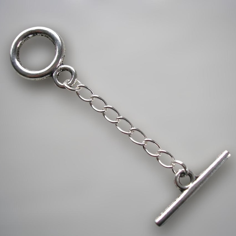 Silver Bar Toggle Chain - Etsy UK