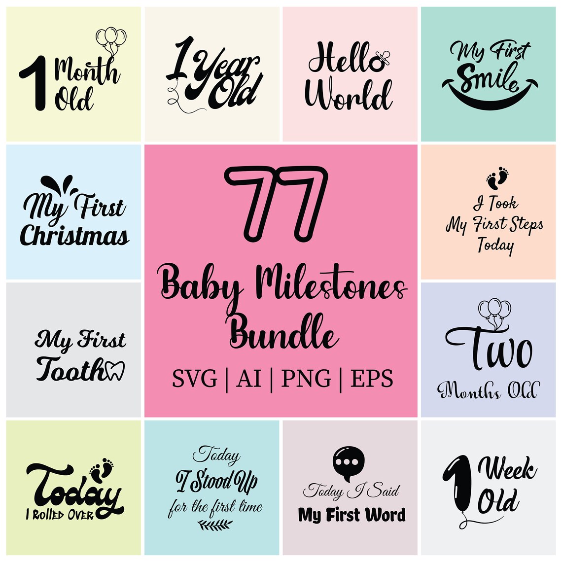 Baby Milestones, Weekly Milestones, Monthly Milestones, Yearly ...