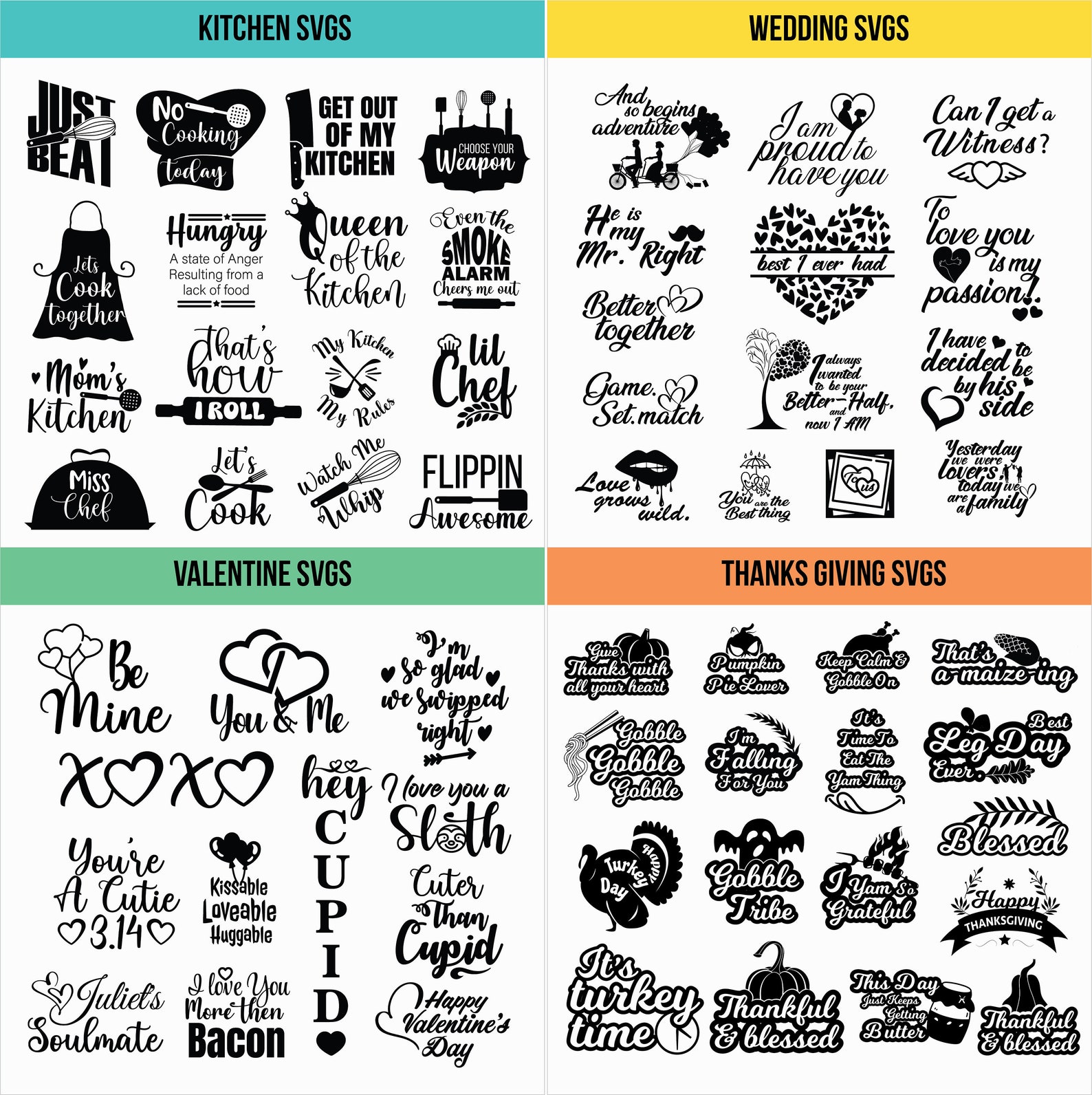 Mega SVG Bundle, Silhouette Cut Files, Svg Files for Cricut, T Shirt ...