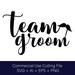 Team Bride, Team Groom, Wedding Svg, Bride Groom Svg, Hand Lettered Svg ...