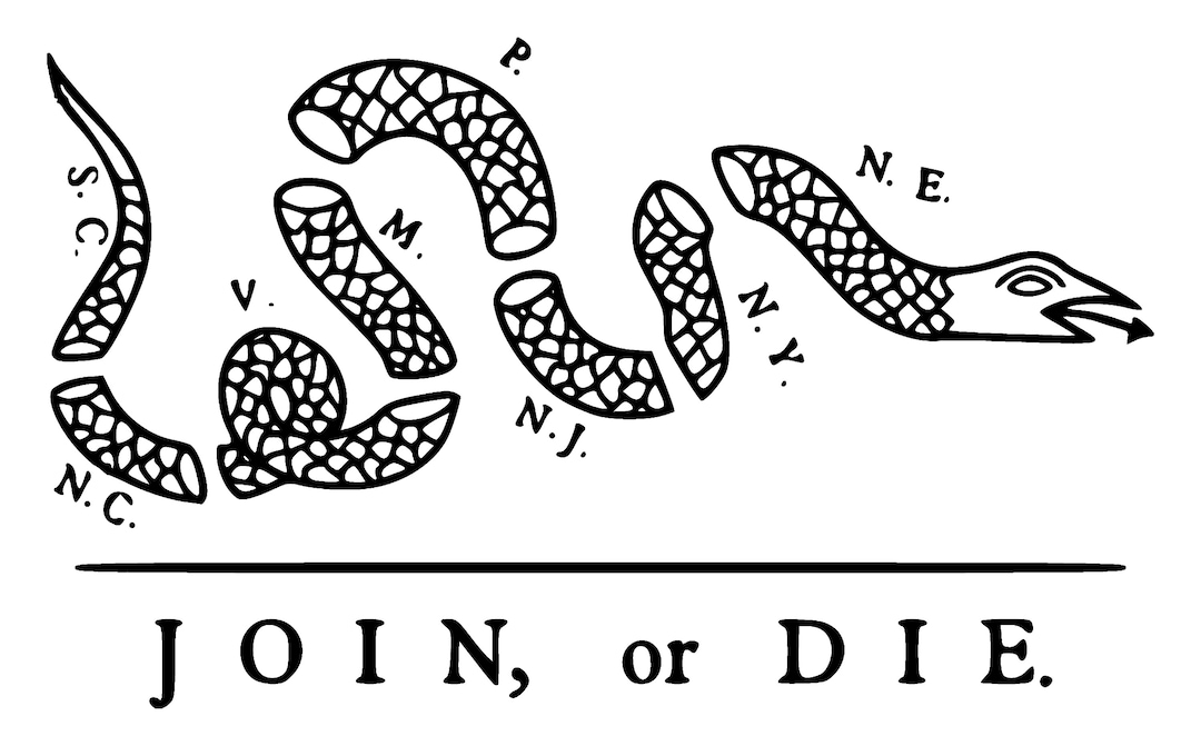 Join or Die, Digital Files, Digital Prints, Digital Files, Military ...