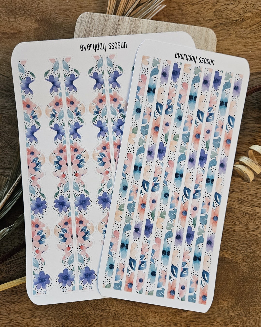 Floral Border Stickers - Etsy Canada