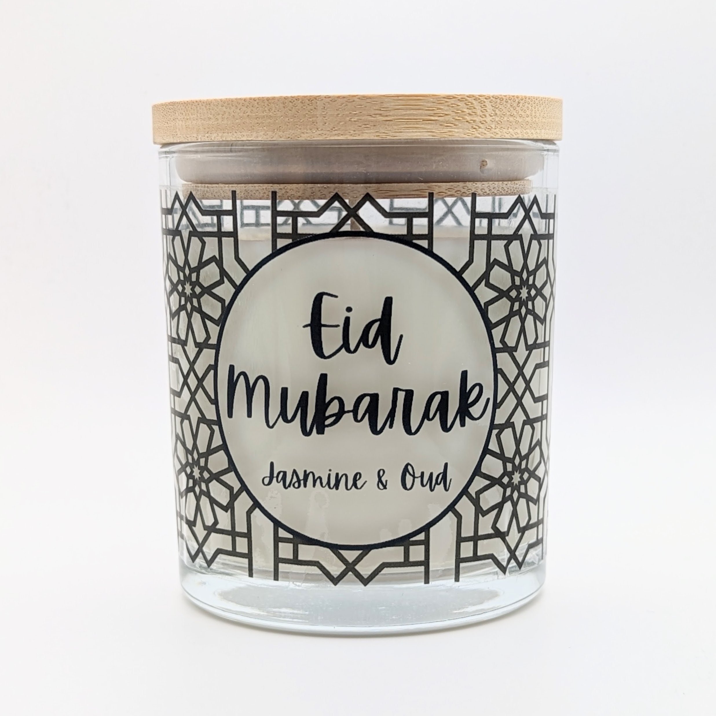 Eid Mubarak Candle jasmine & Oud - Etsy