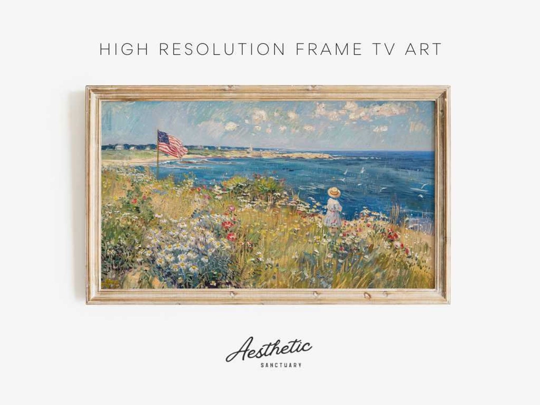 4th of July Digital Art | Coastal Art for Frame TV | Museum Quality ...