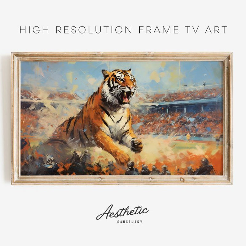 Tiger Wall Art With Frame - Etsy