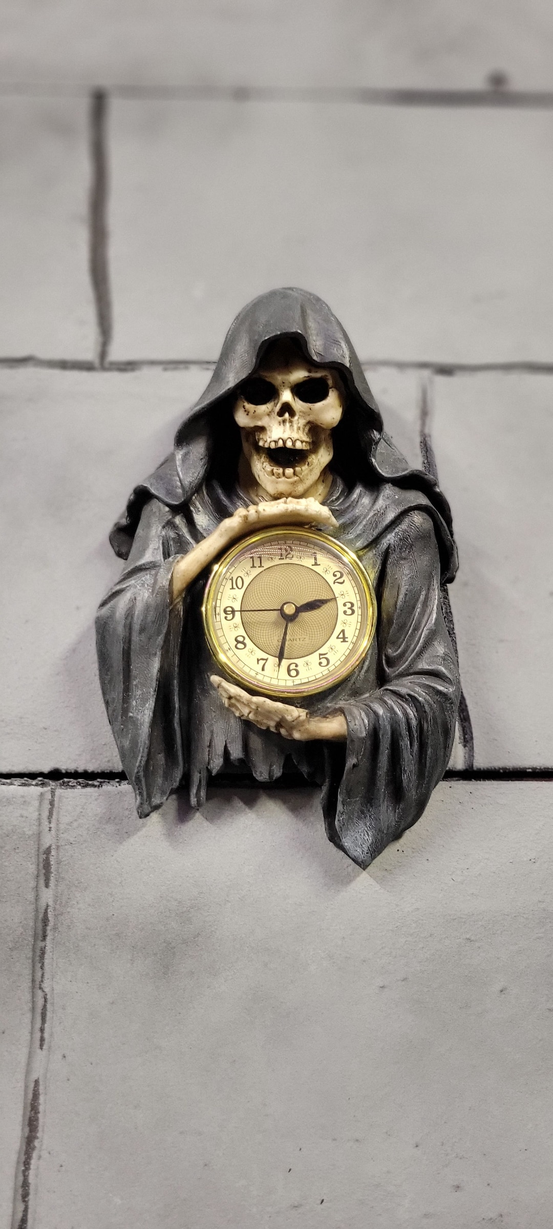 Grimm Reaper Wall Clock Analog - Etsy