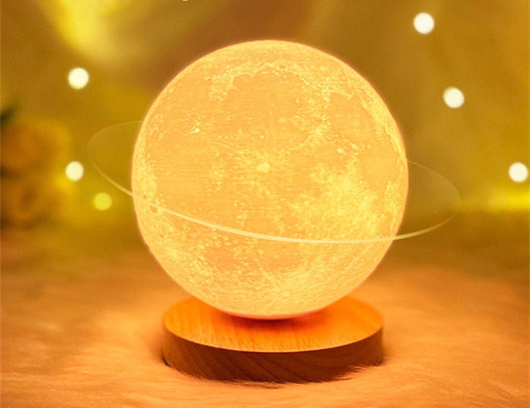 Luna's Magnetic Levitating Moon Lamp™ Floating Moon Night Light 3D ...
