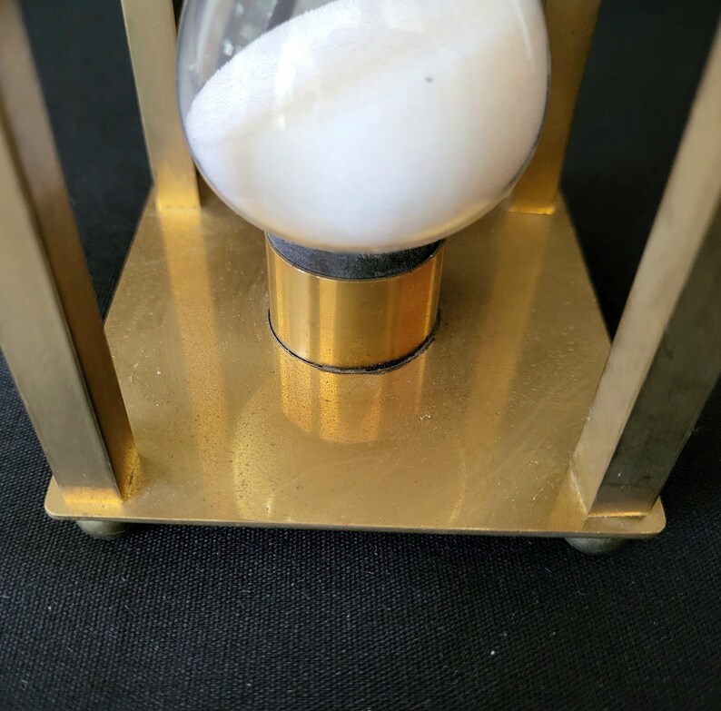 Vintage Solid Brass 15 Minute Square Sand Timer Classic - Etsy