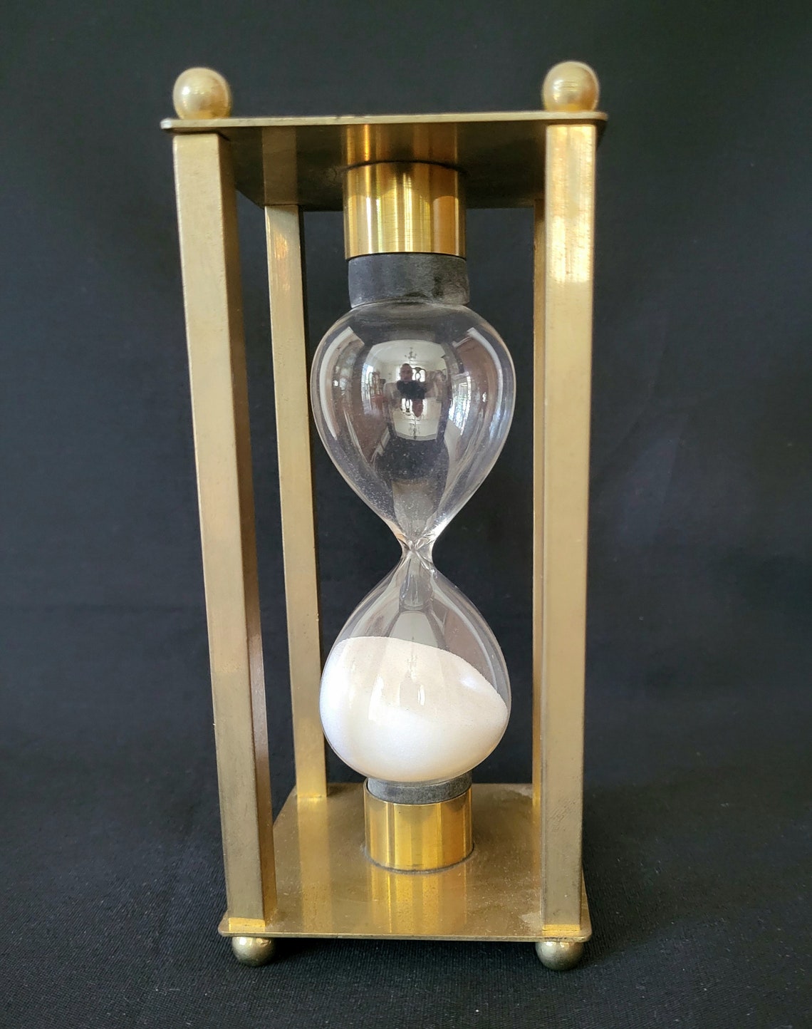 Vintage Solid Brass 15 Minute Square Sand Timer Classic - Etsy