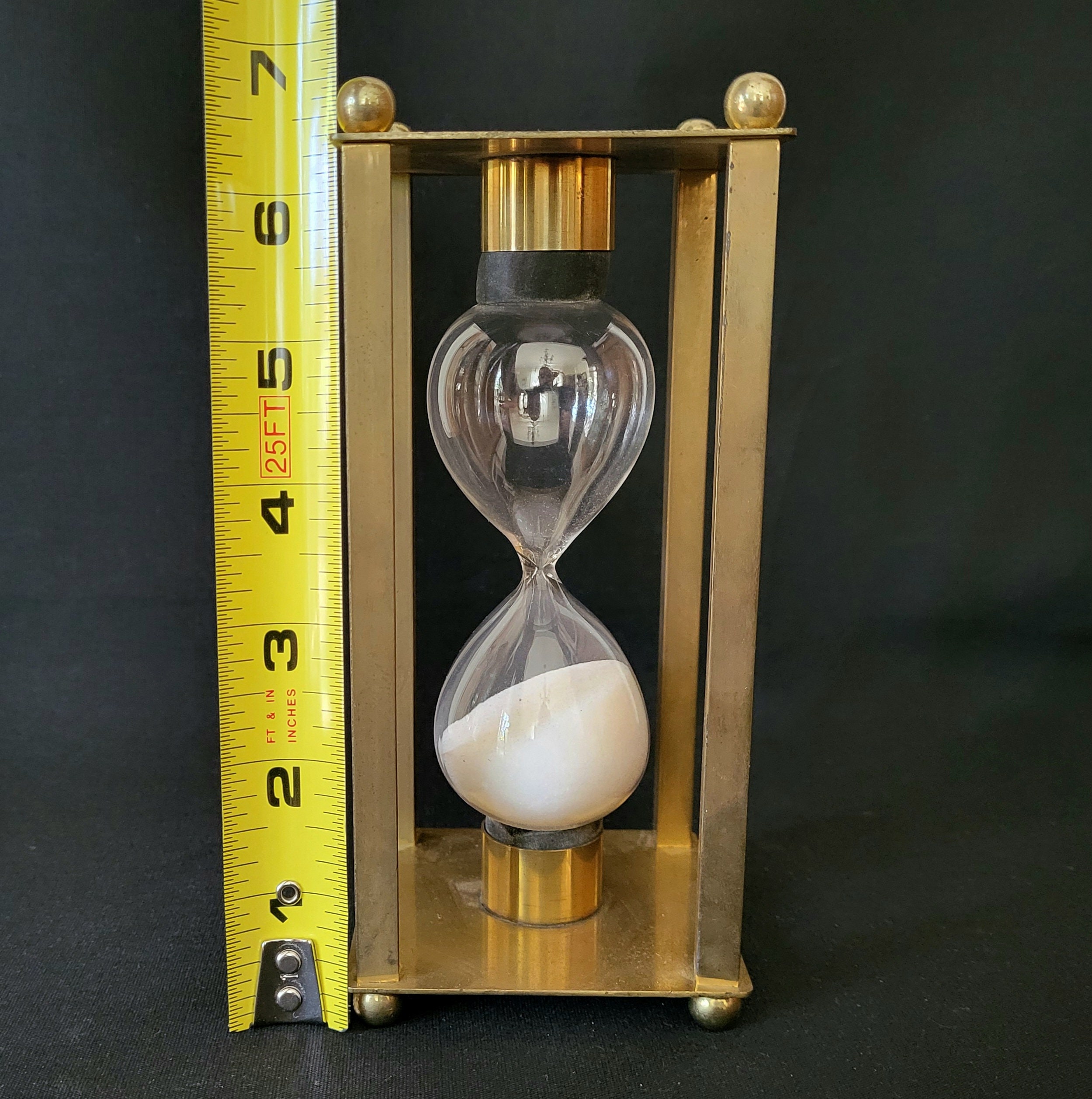 Vintage Solid Brass 15 Minute Square Sand Timer Classic Nautical ...