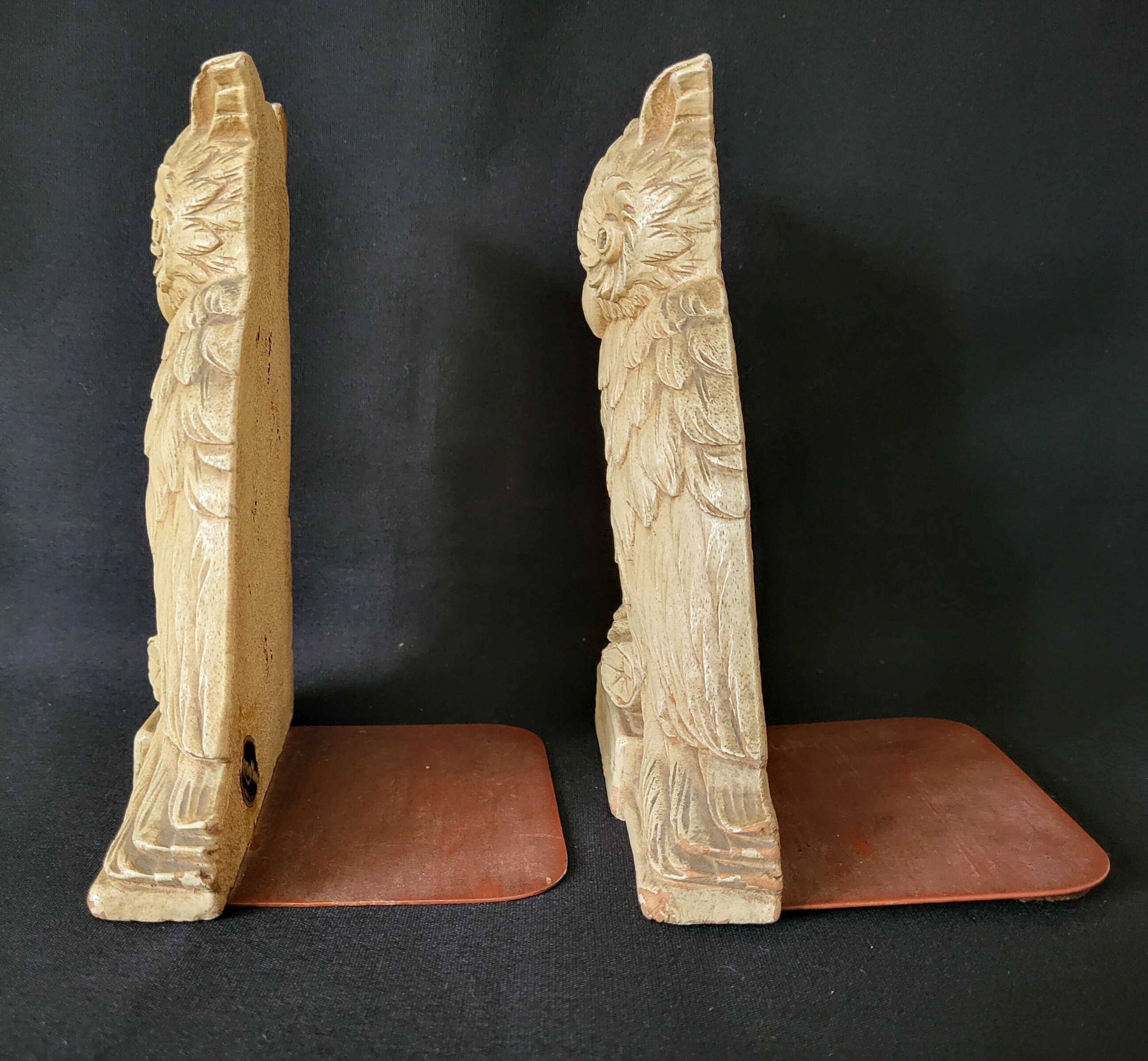 Vintage 1960s MCM Syroco Wood Composite Owl Bookends 6.5 - Etsy