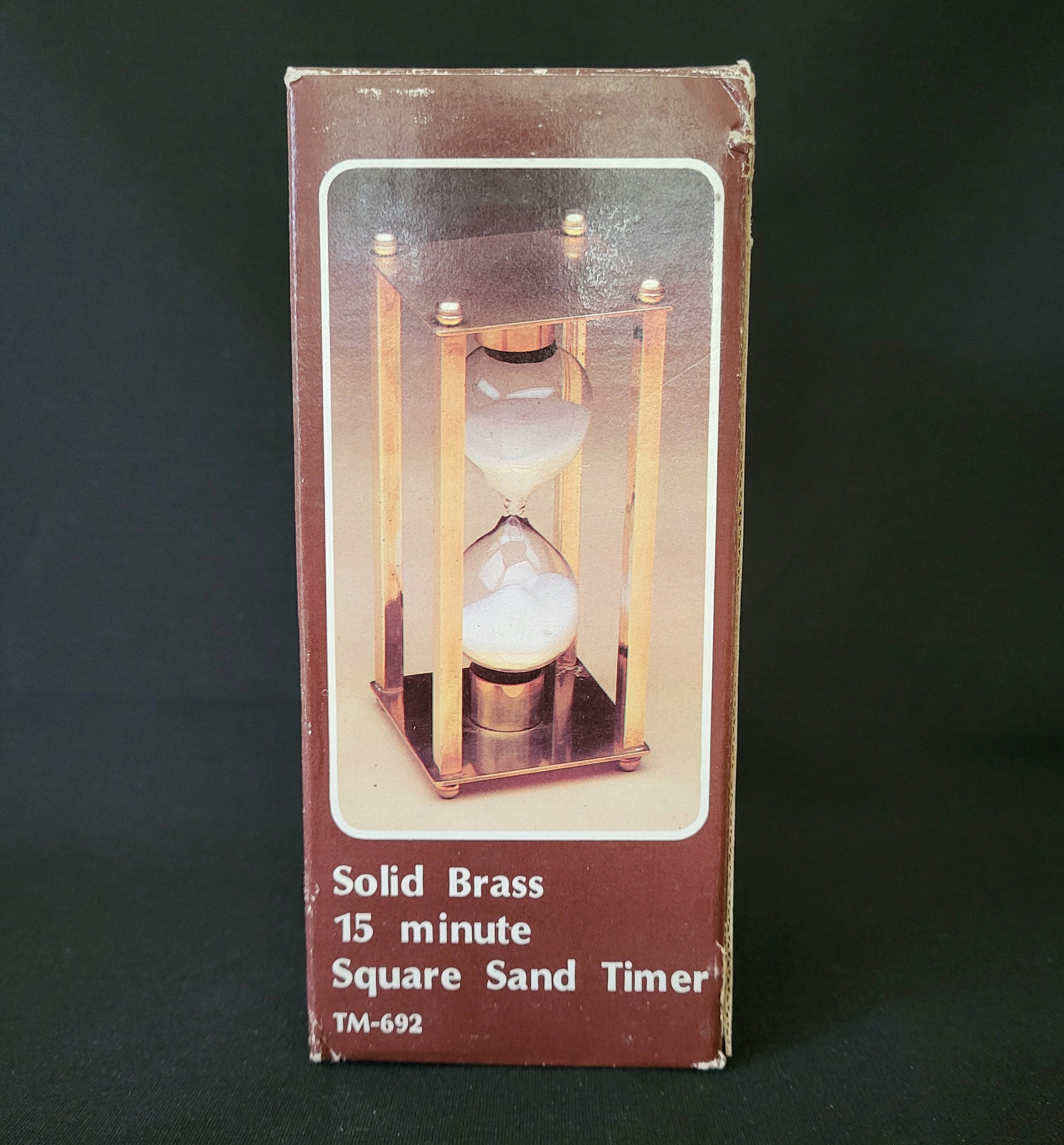 Vintage Solid Brass 15 Minute Square Sand Timer Classic Nautical ...