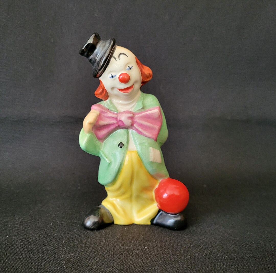 Vintage Goebel Porcelain Clown Balloon Figurine #13001-01 Signed West ...