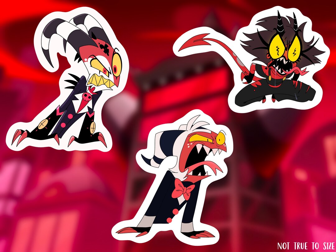 Helluva Boss Sticker Collection, Millie, Moxxie & Blitzo, Perfect ...