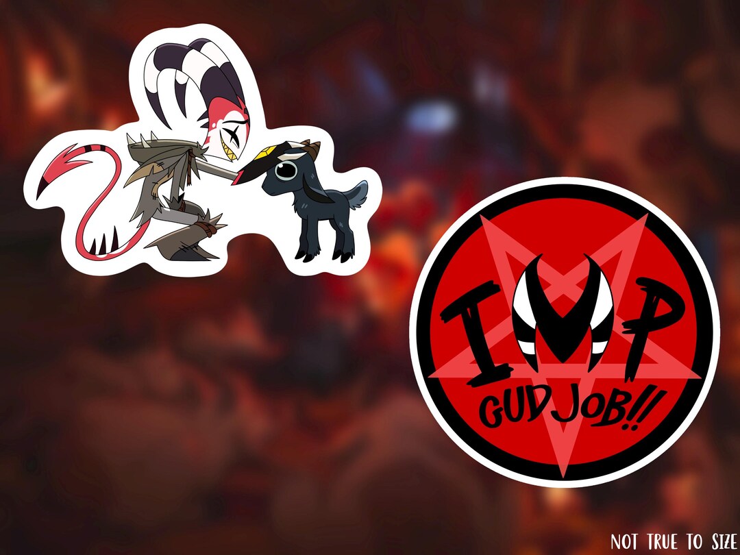 Helluva Boss Sticker Collection, Blitzo and Satanic Goat, Perfect ...