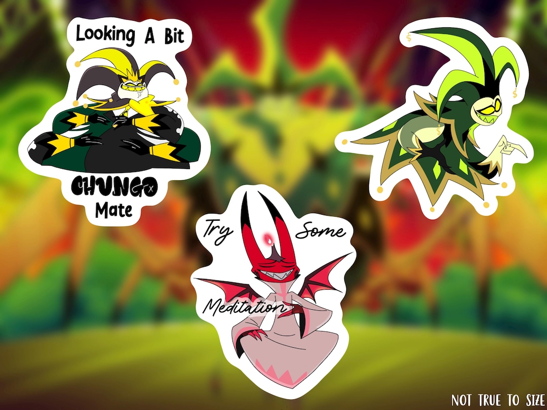 Helluva Boss Sticker Bundle, Mammon and Yogirt, Perfect Journal, Phone ...