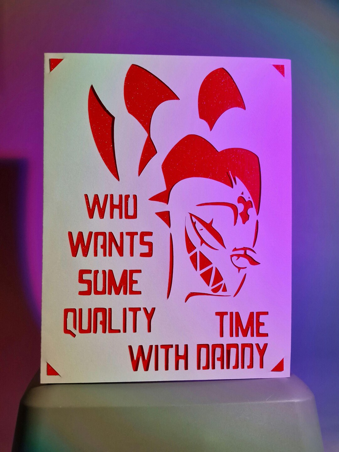 Handmade Helluva Boss Blitzo Valentine's Card, Perfect Valentine's Day ...