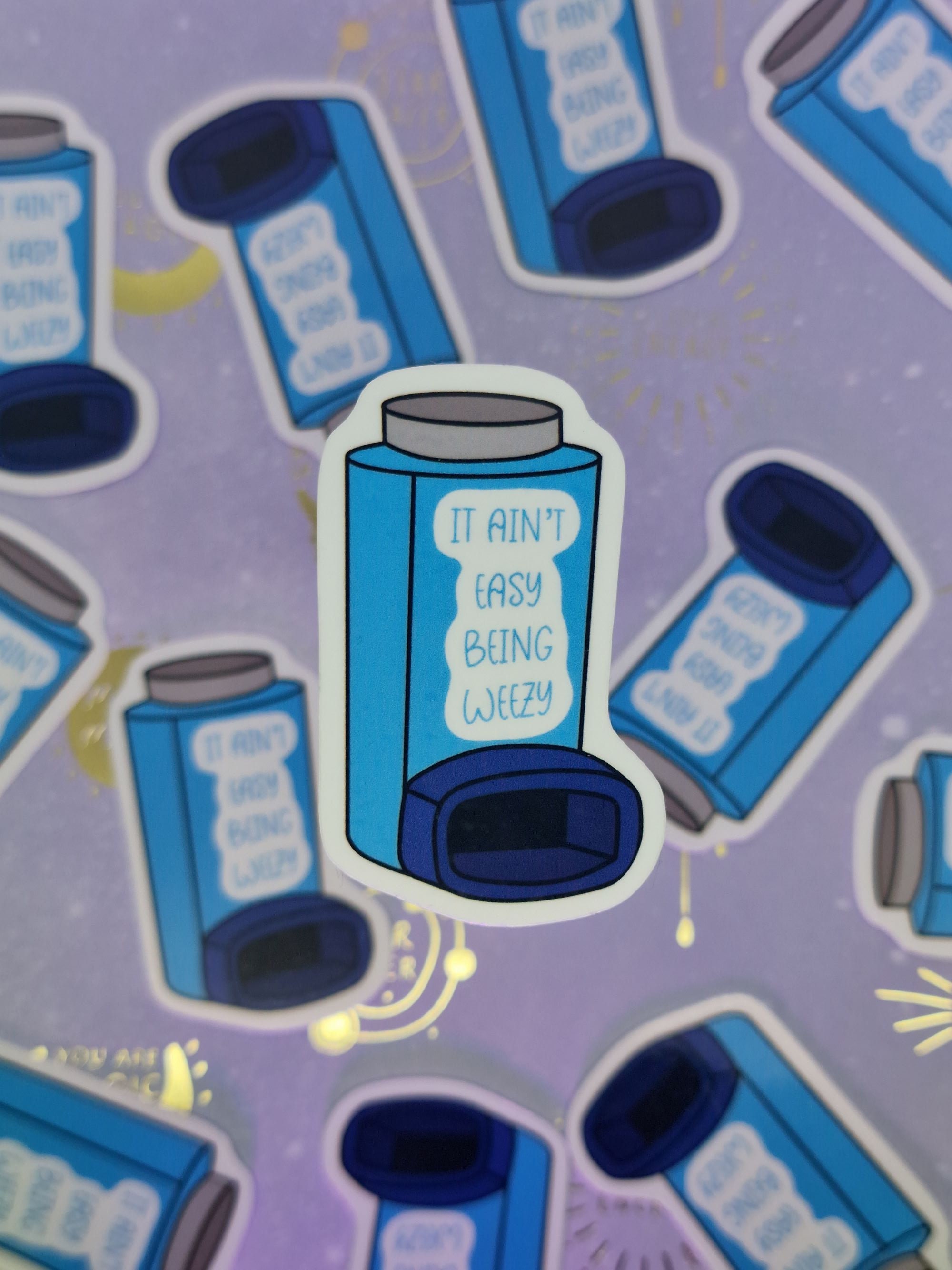 It Aint Easy Being Weezy, Medical Inhaler Sticker, Custom Decal, Laptop ...
