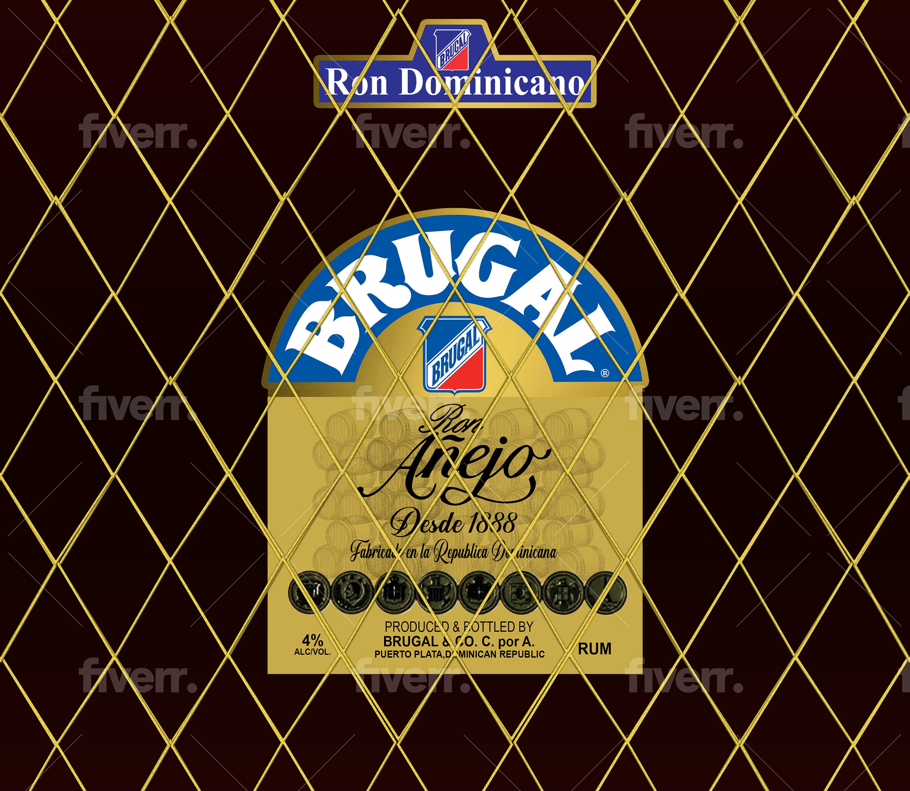Brugal 20oz envoltura de vaso delgado - Etsy España