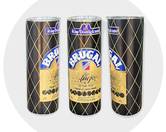 Brugal RUM Gold Label 20oz Skinny Tumbler Wrap PNG Digital File / WHITE ...